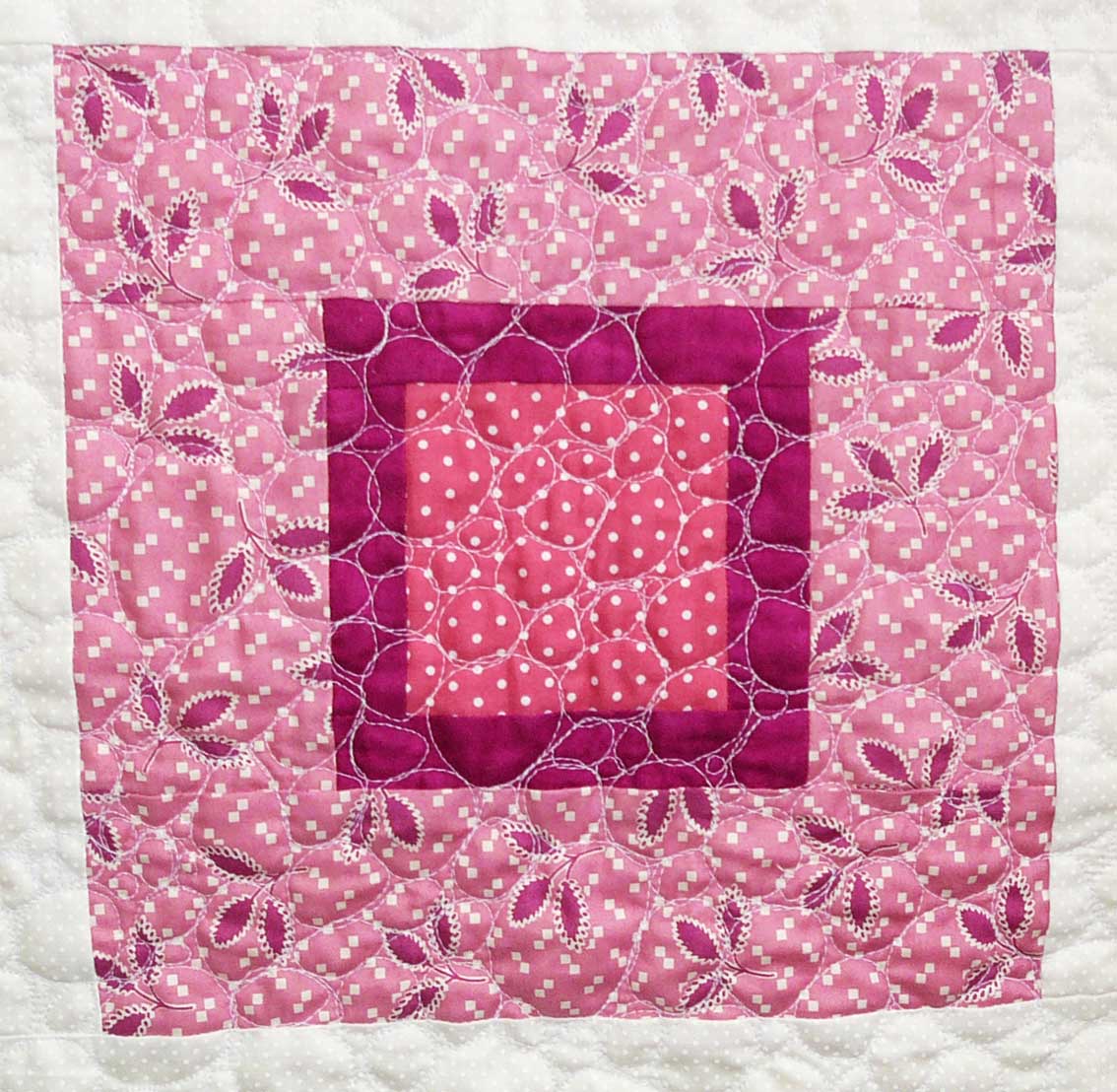 Patchy Work of Mini Grey: Pink Squares Finished!