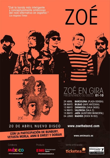 México. De colores y sabores: Zoé en concierto