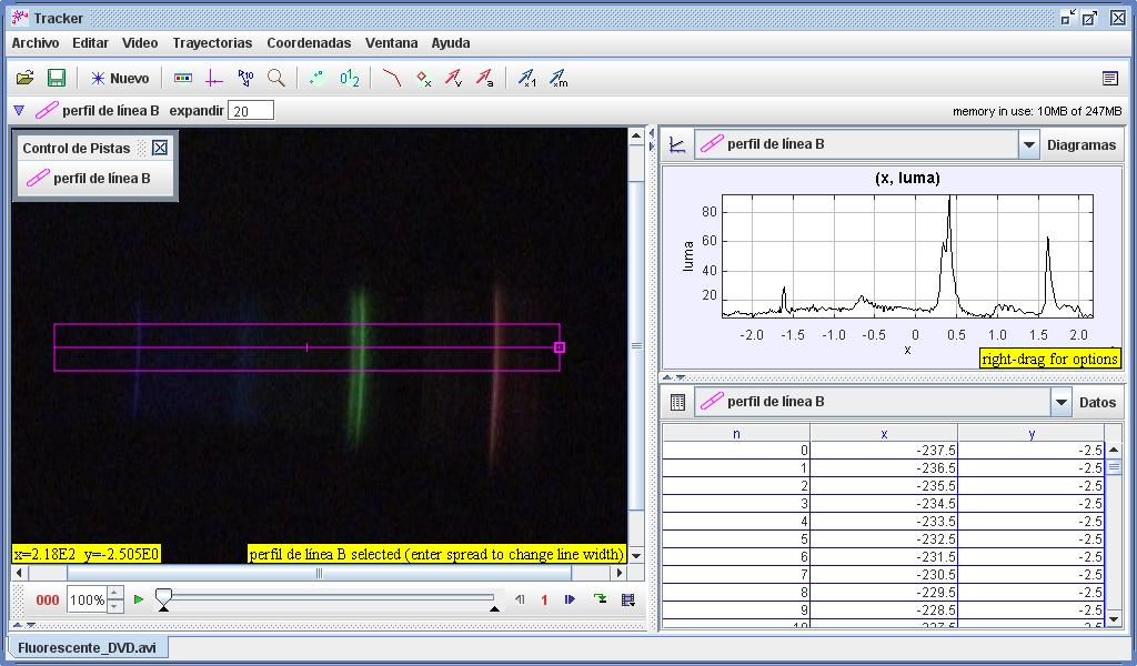 Hombros de Gigantes: USO DEL PROGRAMA TRACKER PARA CALIBRAR Y PROMEDIAR ...
