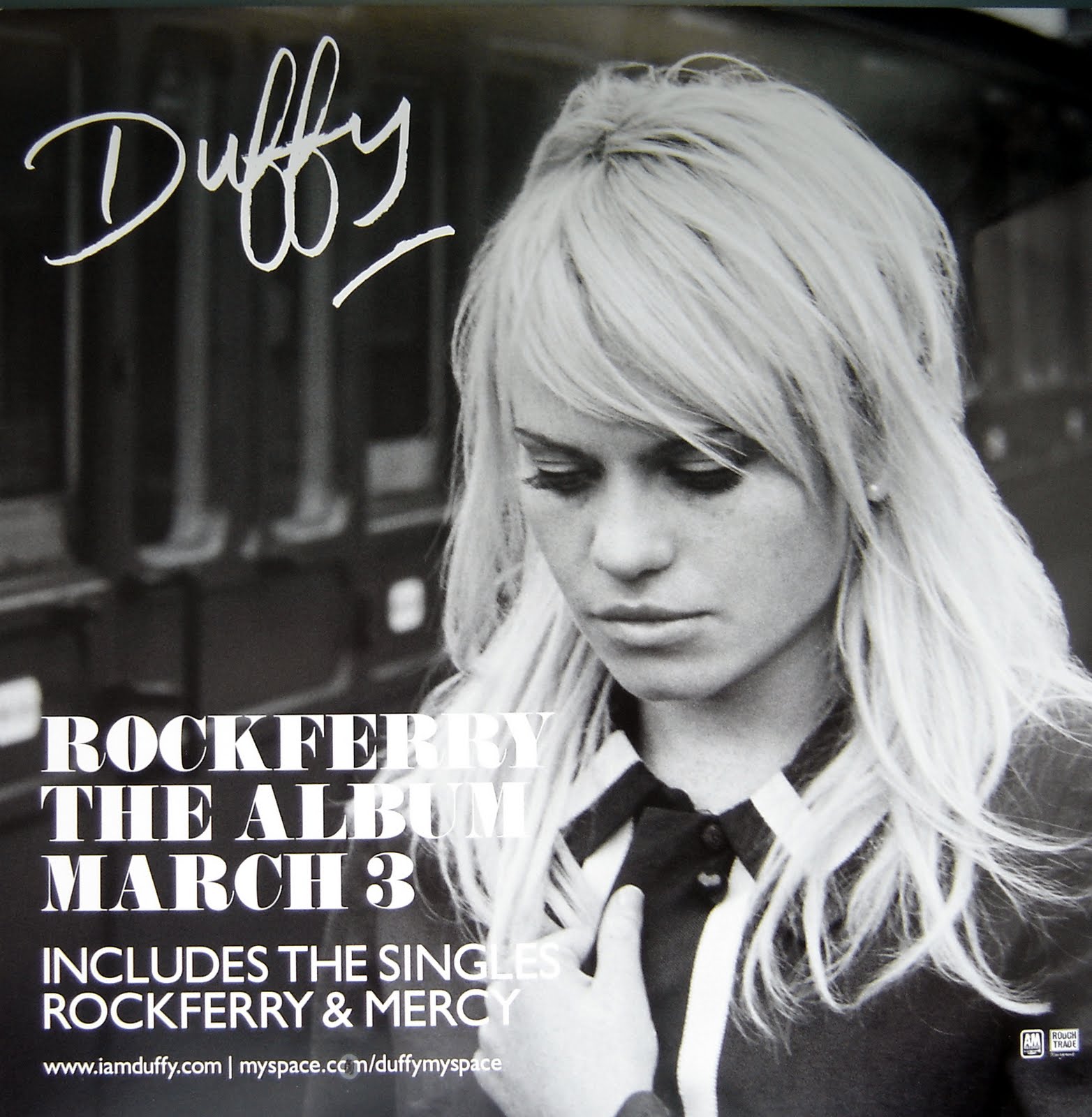 Duffy News and Memorabilia: 2008 UK Rockferry Instore Promo Poster With ...