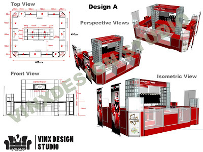 3D Booth:F1 Booth Design 2 | Vinx Design Studio
