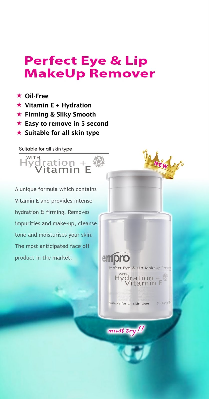 - EYEBROW & LIP SPECIALIST -: Empro’s Perfect Eye & Lip MakeUp Remover