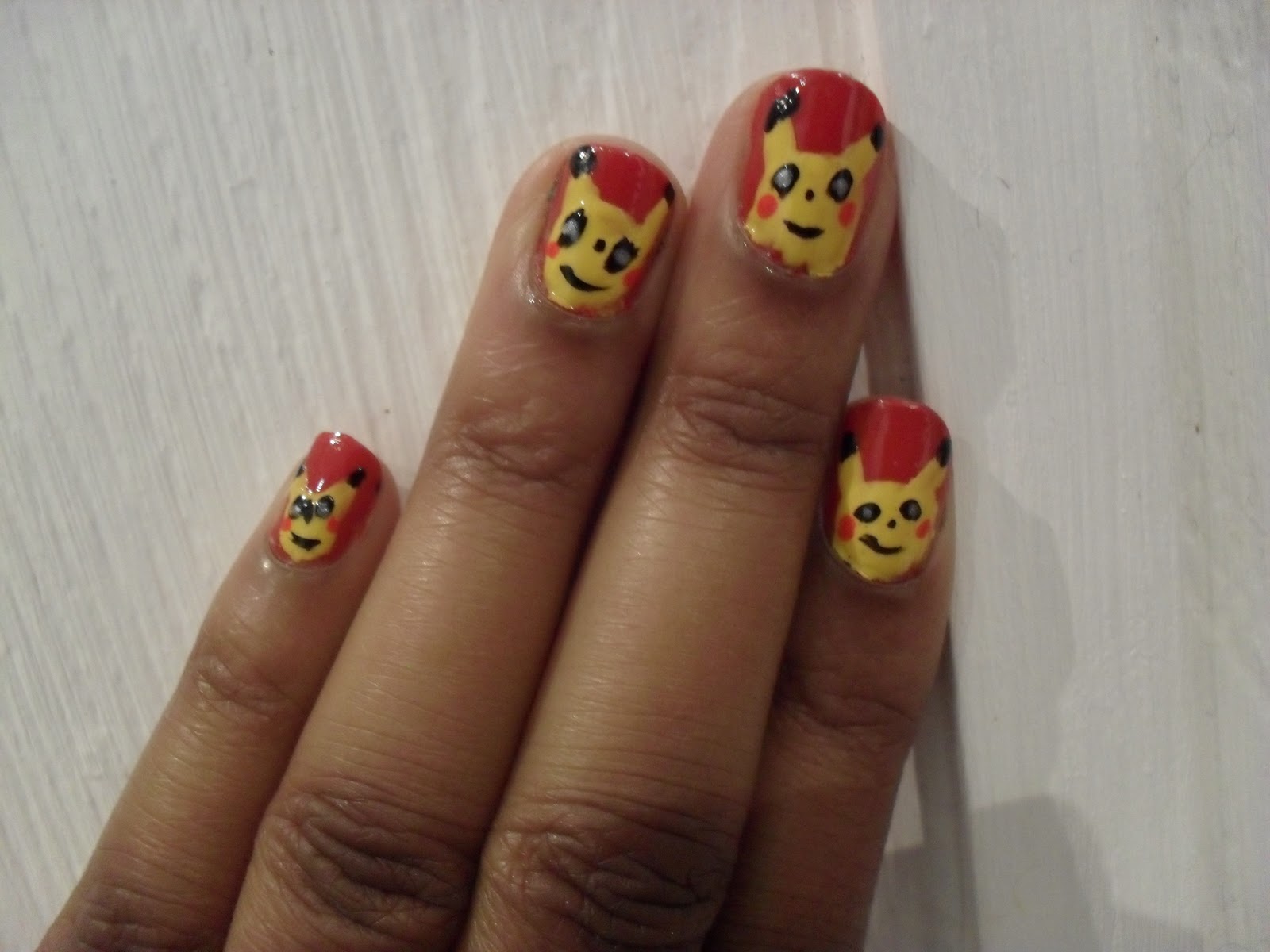 Pokemon Nail Art - Pikachu | The Student's Guide To Nail Polish