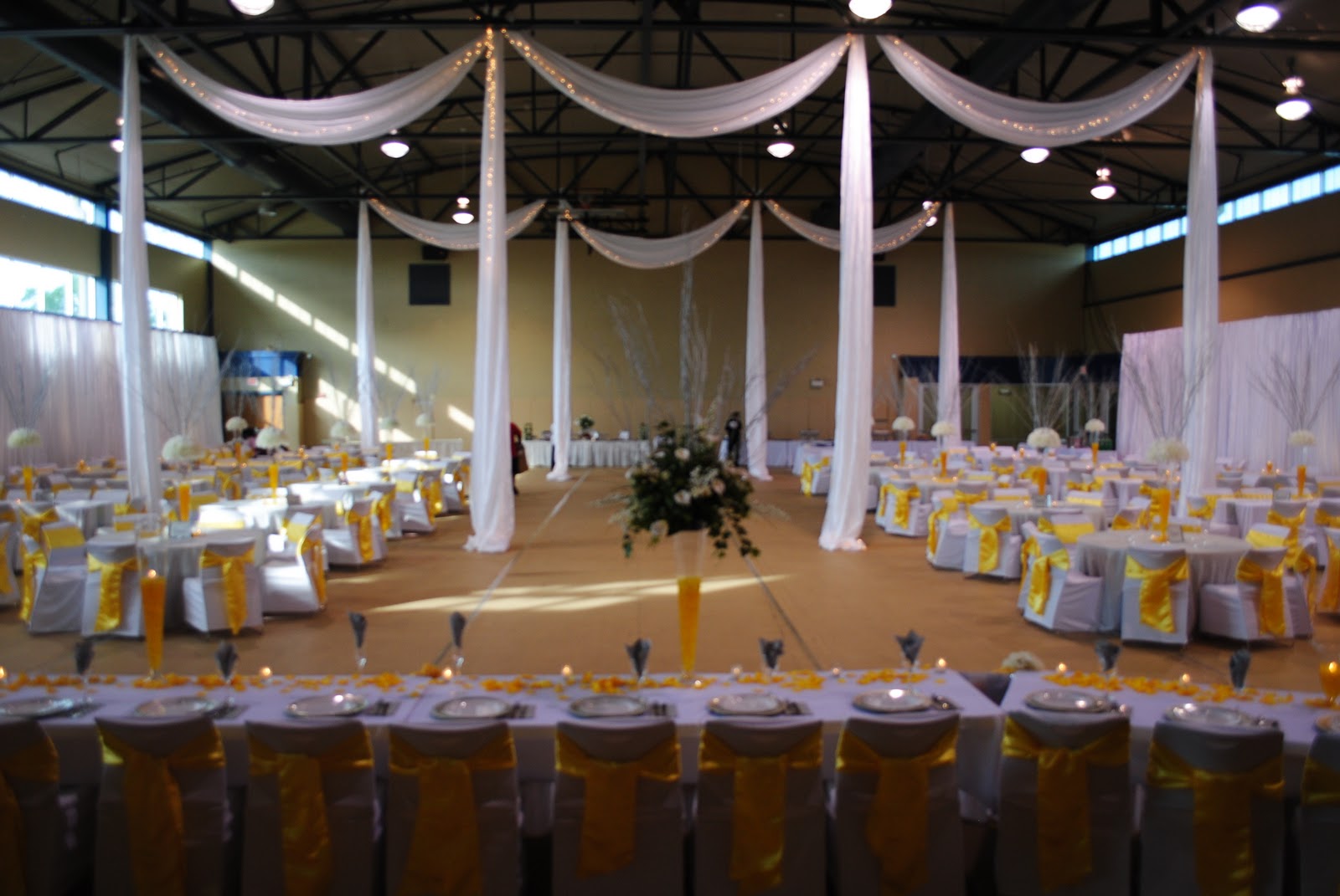 Blooming Flowers, Gifts & More: Yellow & Silver Wedding