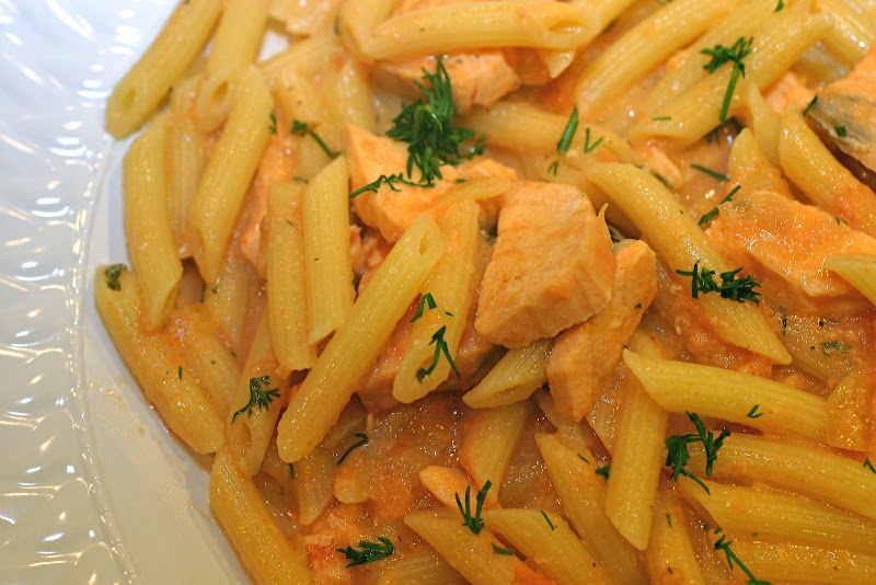 The Italian Dish: Penne with Salmon in Vodka Sauce