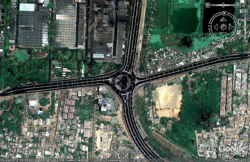 Chennai Flyovers - Google Earth Photos...