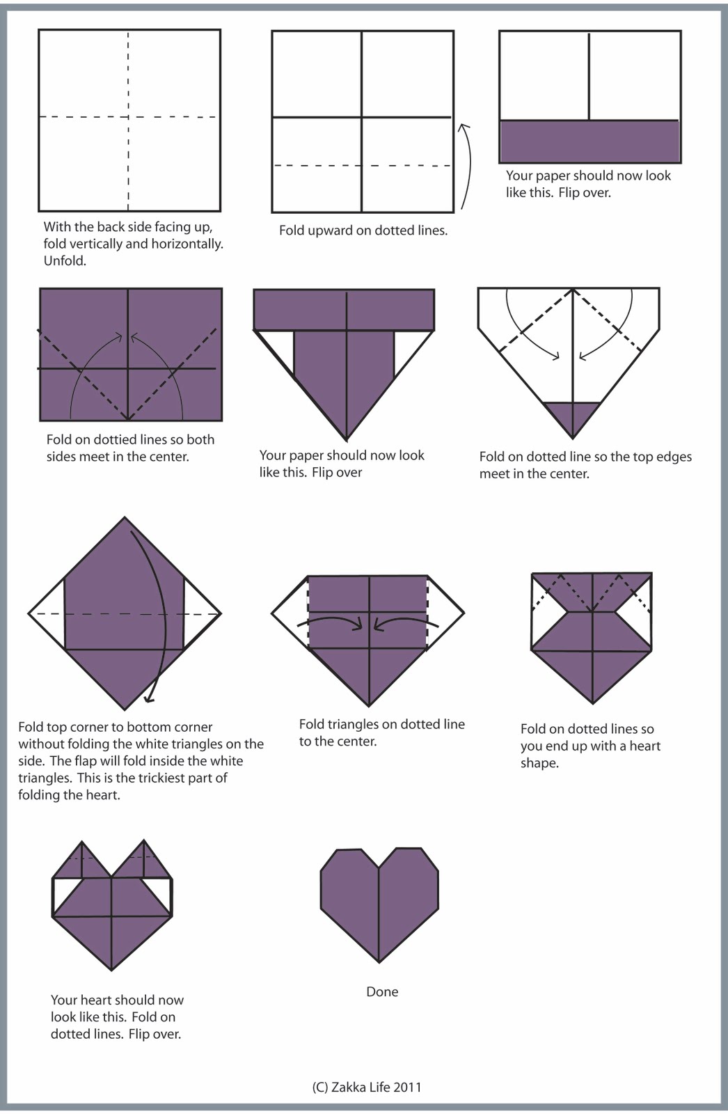 Zakka Life Craft Origami Heart Valentines zakka-life-craft-origami-heart-valentines