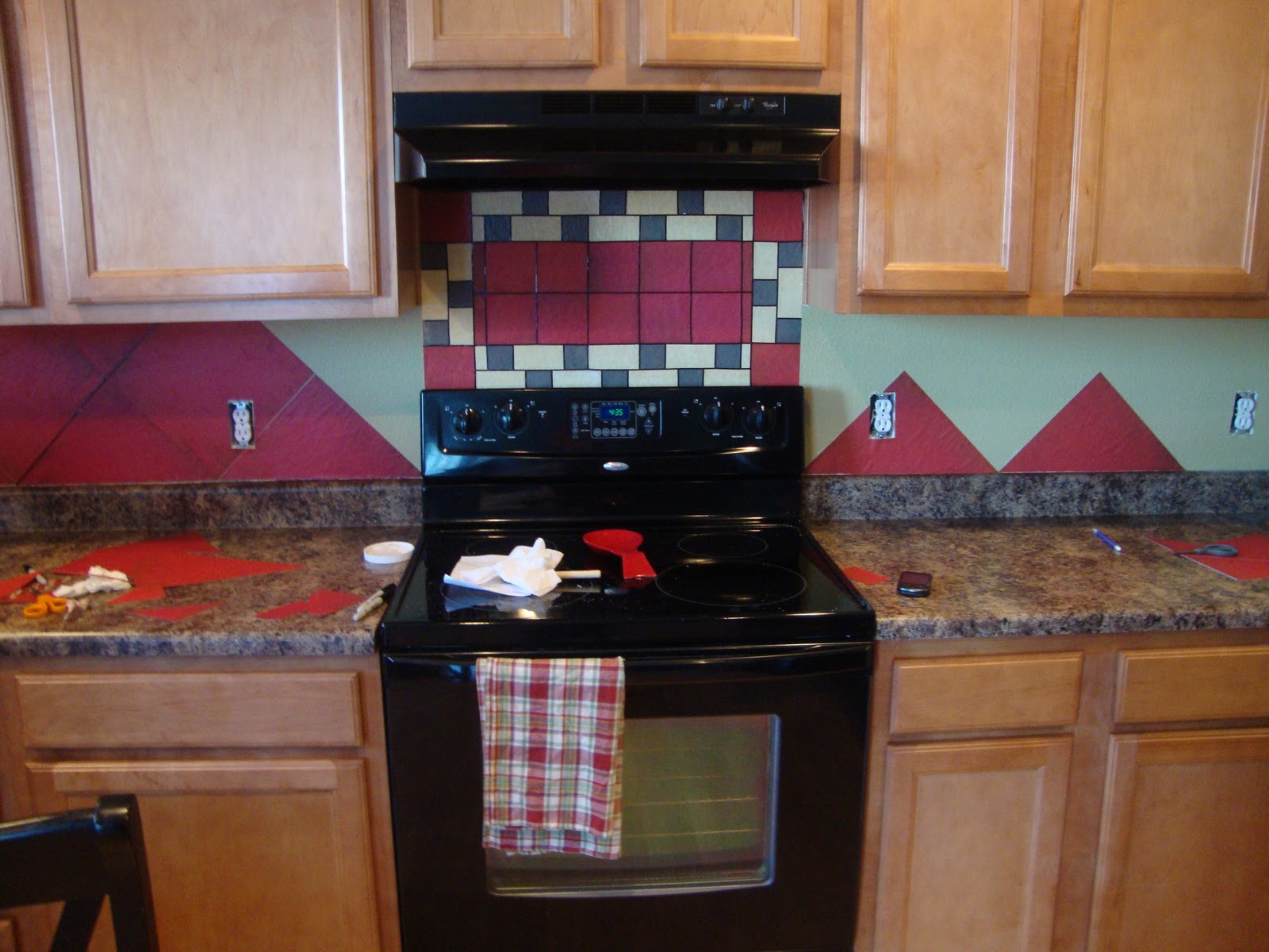 Decoupaged Backsplash Tutorial - Just Jonie