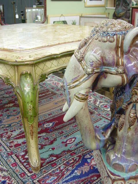 Newport Avenue Antiques: ITALIAN HAND PAINTED COFFEE TABLE/PAIR VINTAGE ...