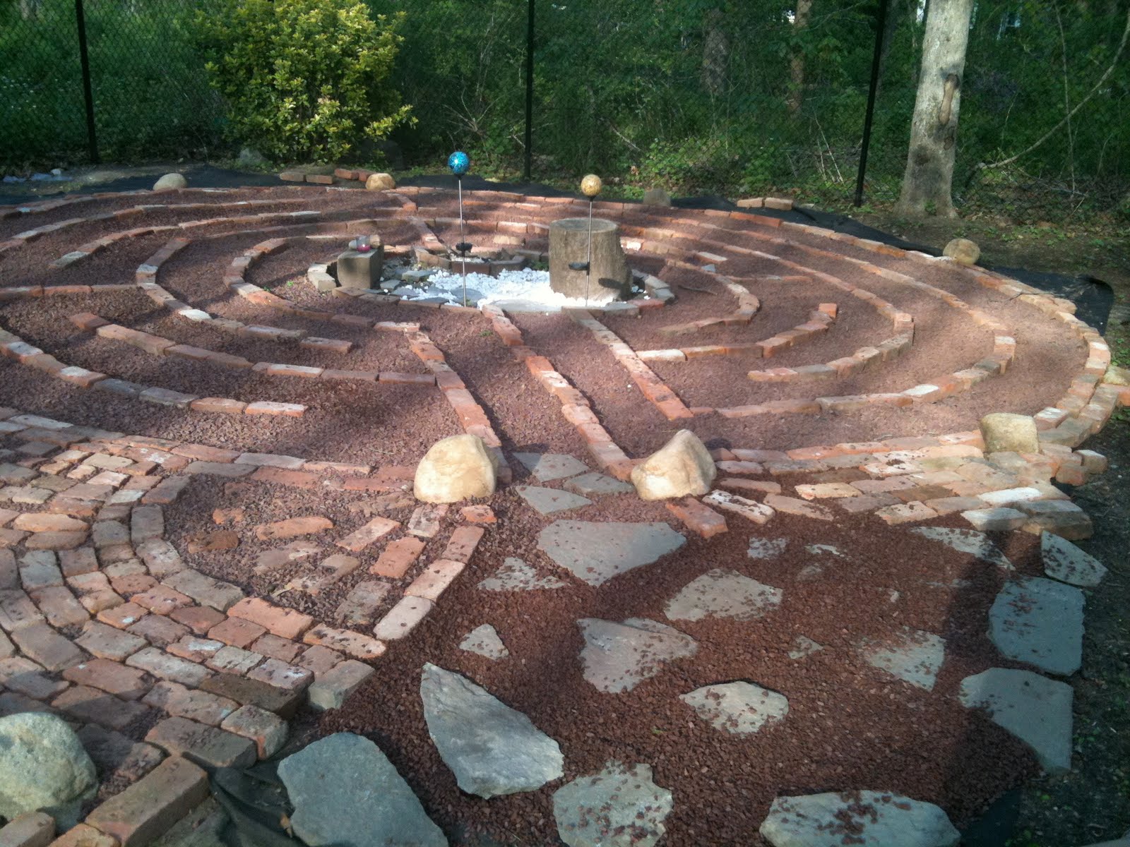 DIY Labyrinth Complete! - Tobi Britton's Living Green