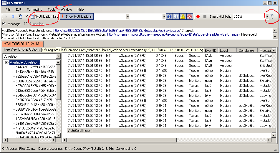 Random Thoughts On Technology Troubleshooting In Sharepoint 2010 Uls Logs Correlation Id