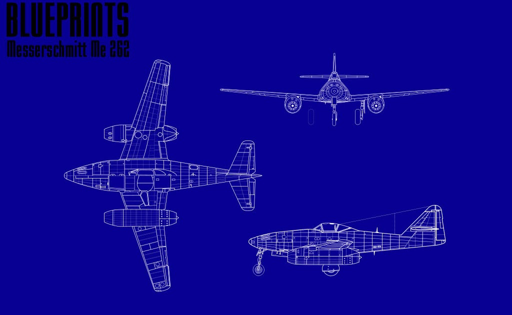 NAZI GERMANY: Blueprints (Me 262)