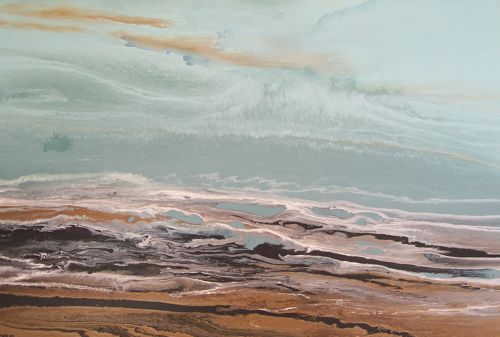 Contemporary Seascape Paintings By Kimberly Conrad: 'THE ARRIVAL 2 ...