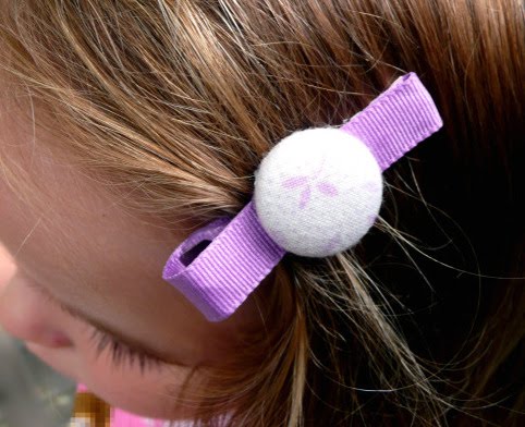 Gwenny Penny: Covered Button Hair Clip Tutorial