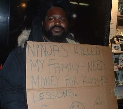 Jokes, Puns, Pics and More: FUNNY BEGGAR SIGNS.