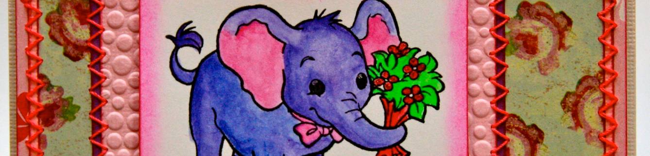 Heidi's Crafts: Happy Birthday Card With Lumpy