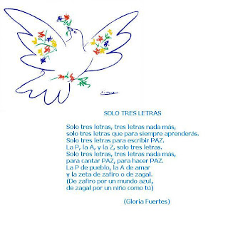 MATERIALES DE RELIGIÓN CATÓLICA: SOLO TRES LETRAS. GLORIA FUERTES