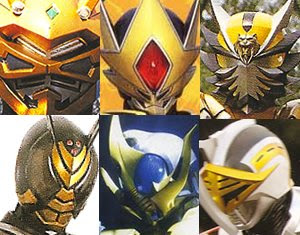Henshin Grid: Kamen Riders: Different shades of Colors
