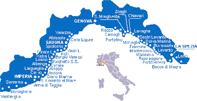 Around the World Maps: Liguria Map