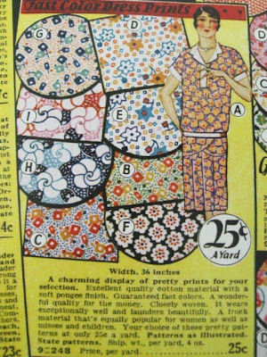 Retro Age Vintage Fabrics: Vintage fabric textile designs - 1929