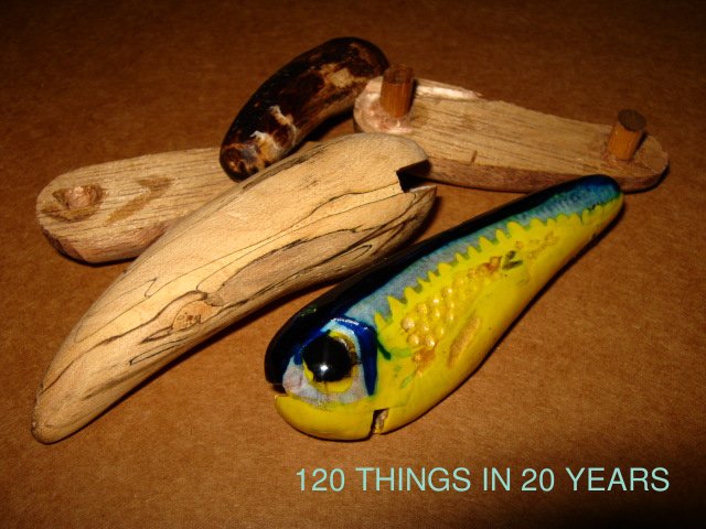 120 things in 20 years: Handmade fishing lures - Painting