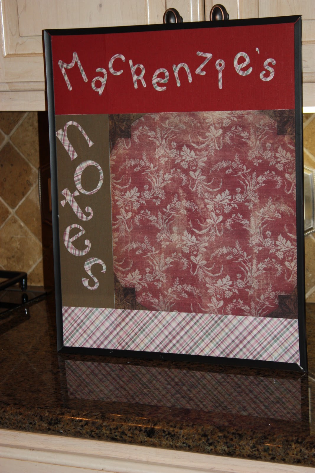 Scrappy Chic: Posterboard Frame Note Board