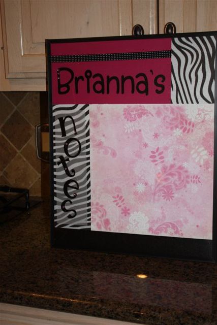 Scrappy Chic: Posterboard Frame Note Board