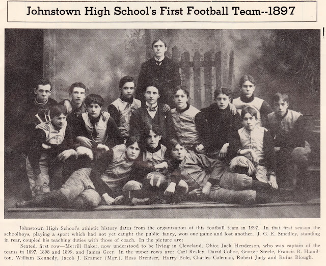 Vintage Johnstown: Johnstown High - First Football Team - 1897