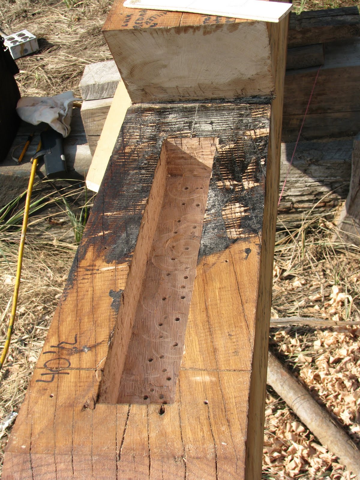 Boatbuilding With Burnham: Stern Post Is Up and A Job Well Done