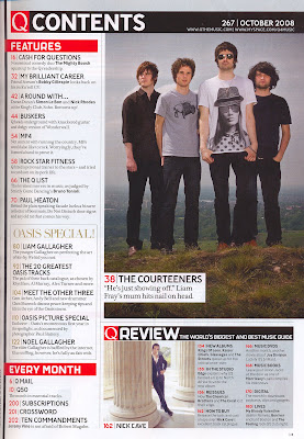 Music Magazine: Analysing Music Magazines-Contents Page