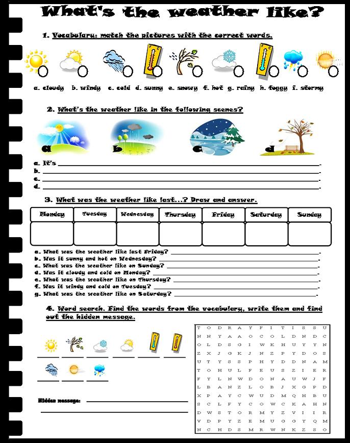 My English Printables