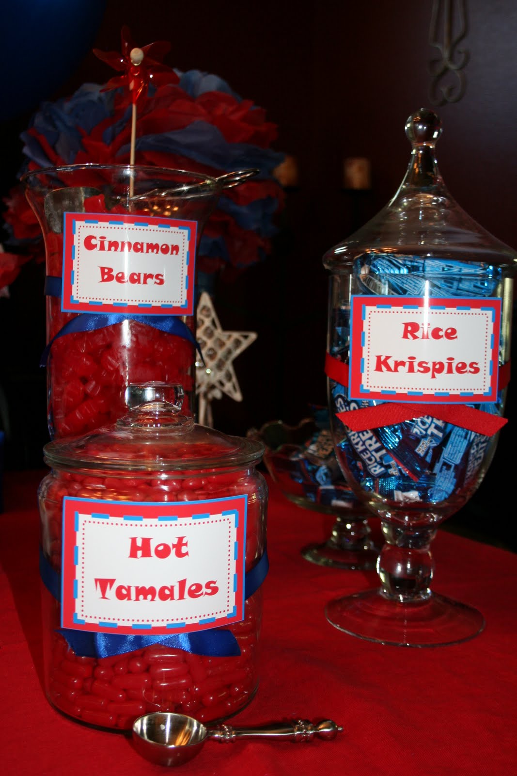 Red, White, & Blue Grad Candy Bar