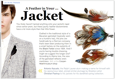 the butterfly effect....: Real Men Wear Feathers...