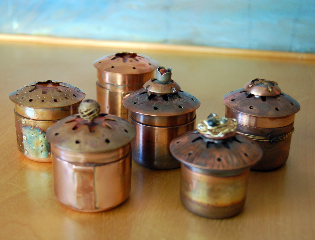 beth elliott's art: new copper containers