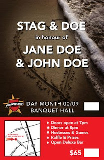 Stag Party Ticket Designs, Templates and Samples