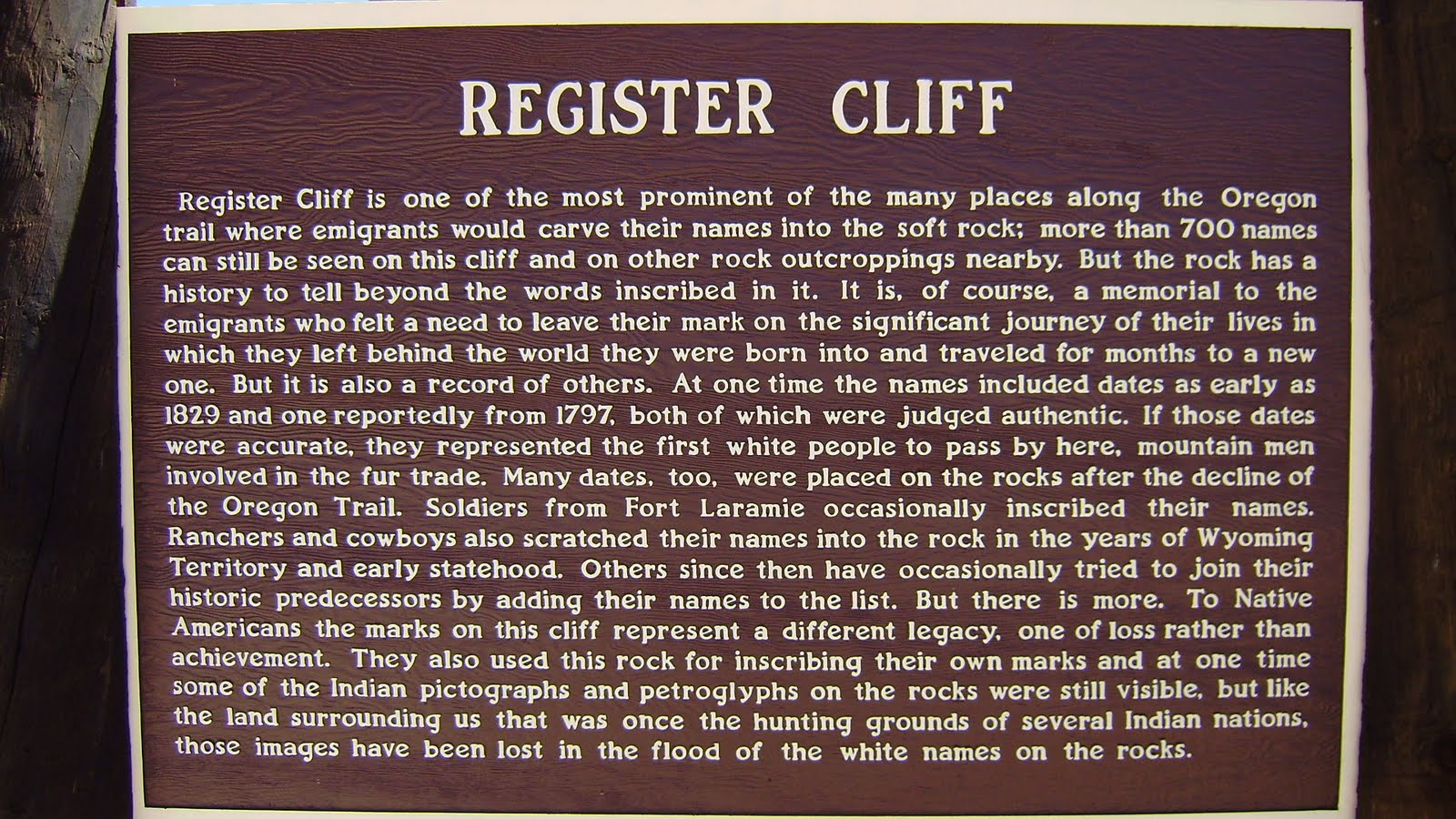 RV Travels: Oregon Trail Ruts & Register Cliff