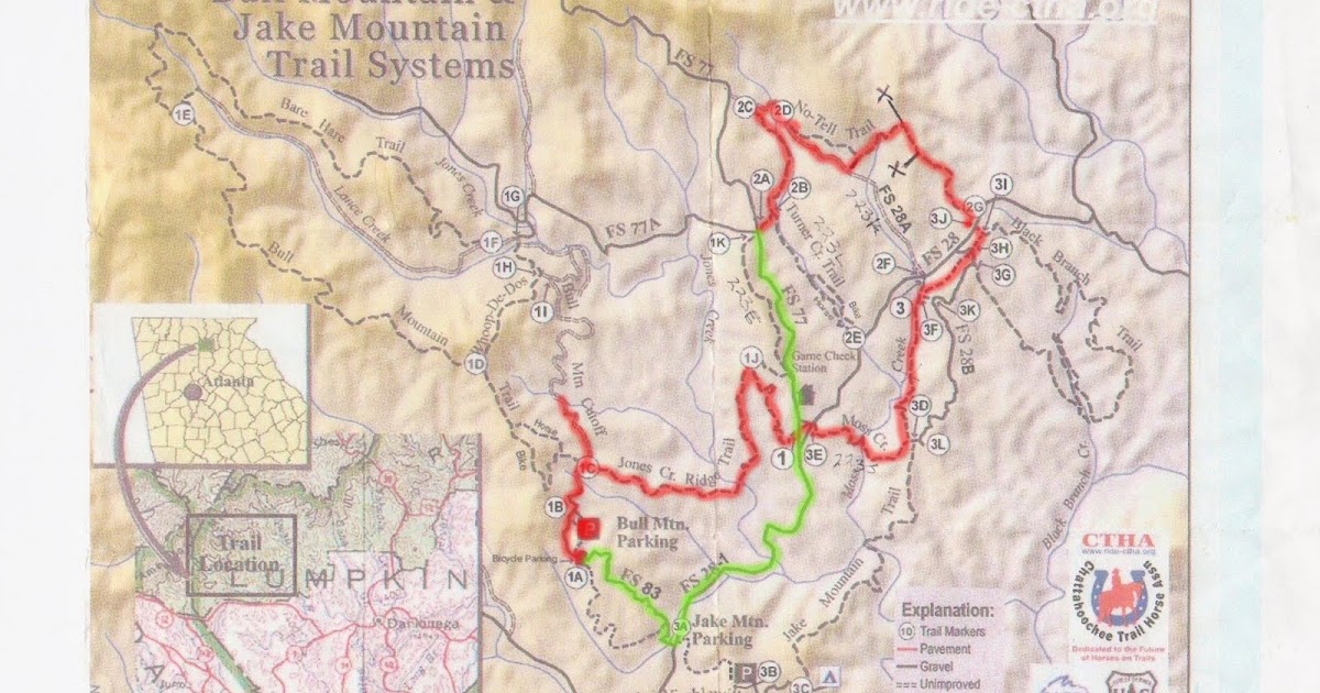 RICH'S BLOG: BULL MOUNTAIN TRAIL MAP