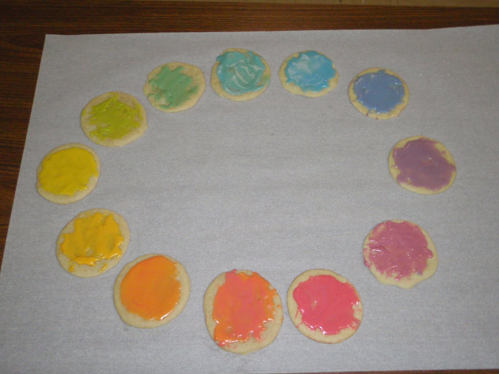 Fayston Elementary Art: Color Wheel Cookies