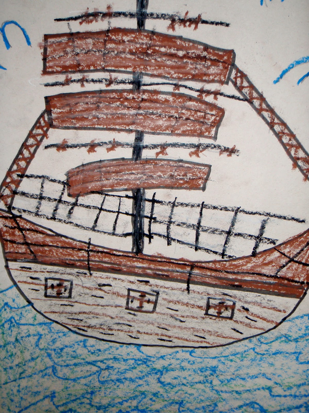 Fayston Elementary Art: Explorers' Ships