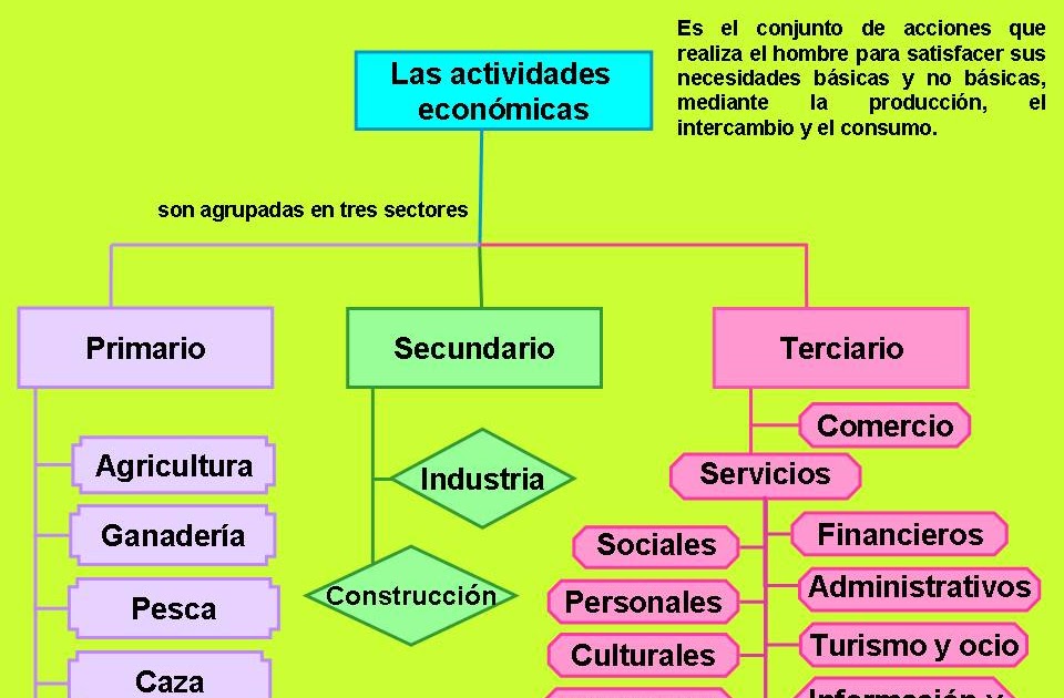Geografía General: LAS ACTIVIDADES ECONÓMICAS Y LOS SECTORES DE LA ECONOMÍA