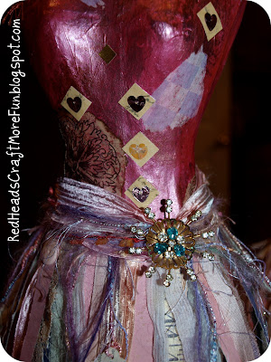Red Heads Craft More Fun: Decorated Dress Form