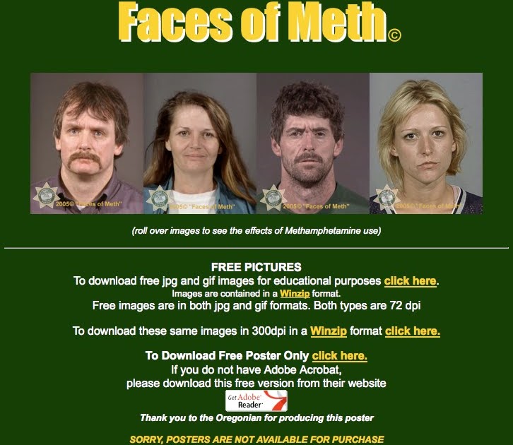 Not Clear on the Concept: NCOTC: Faces of Meth Poster - For Sale?