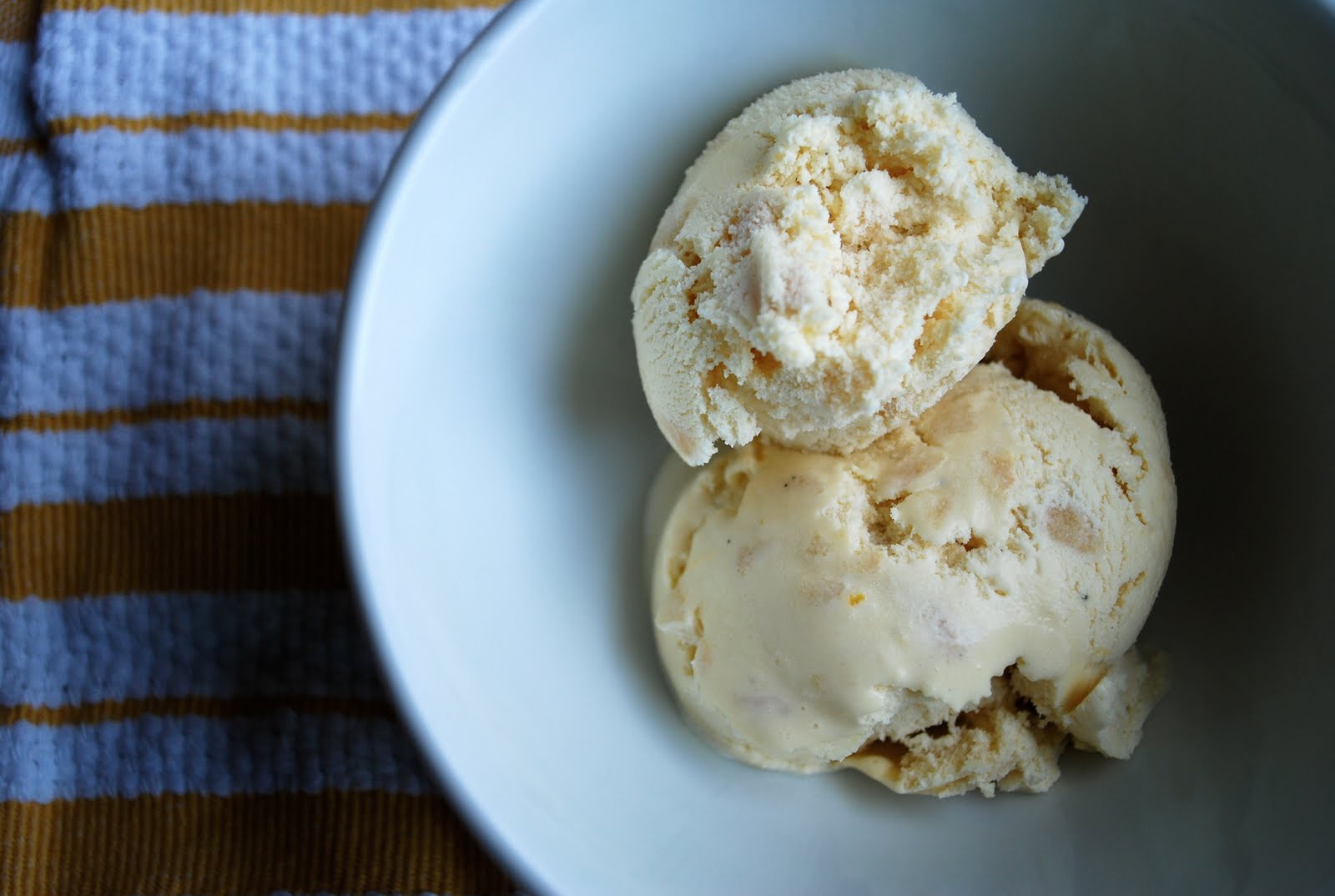 roasted pear ice cream with honey and vanilla - Brooklyn Supper