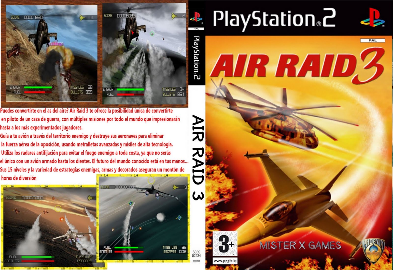 Video Club de los Valles Juegos PS2: AIR RAID 3