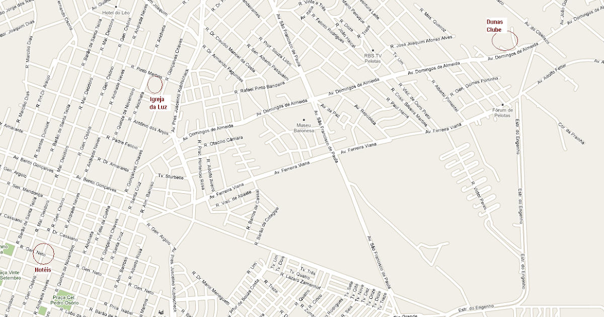 Izabel e Roger: Mapa de Pelotas