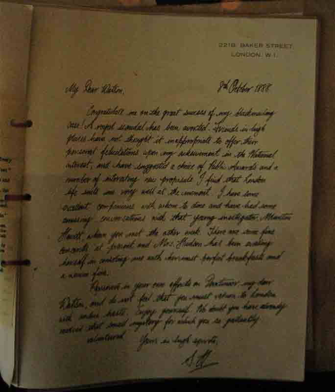 CoopRenner: Sherlock Holmes Museum and an old Byron book