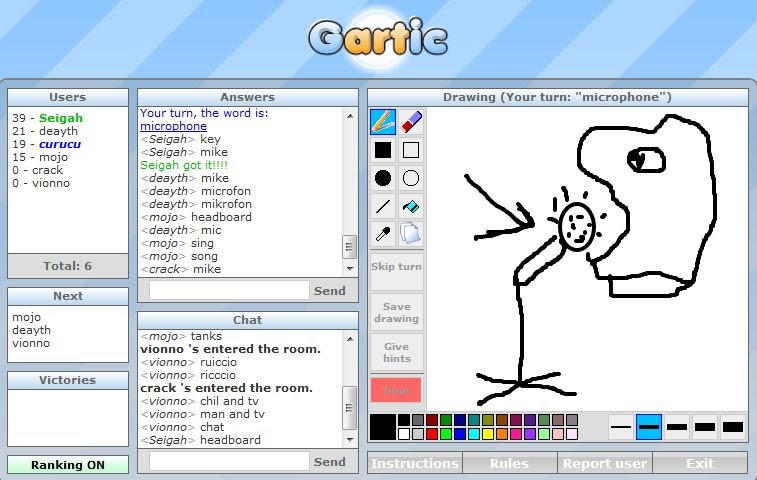 Gartic, il Visual game online