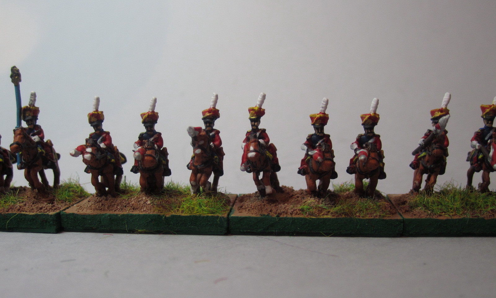 Napoleonic Adventures: 10mm Red Lancers finished