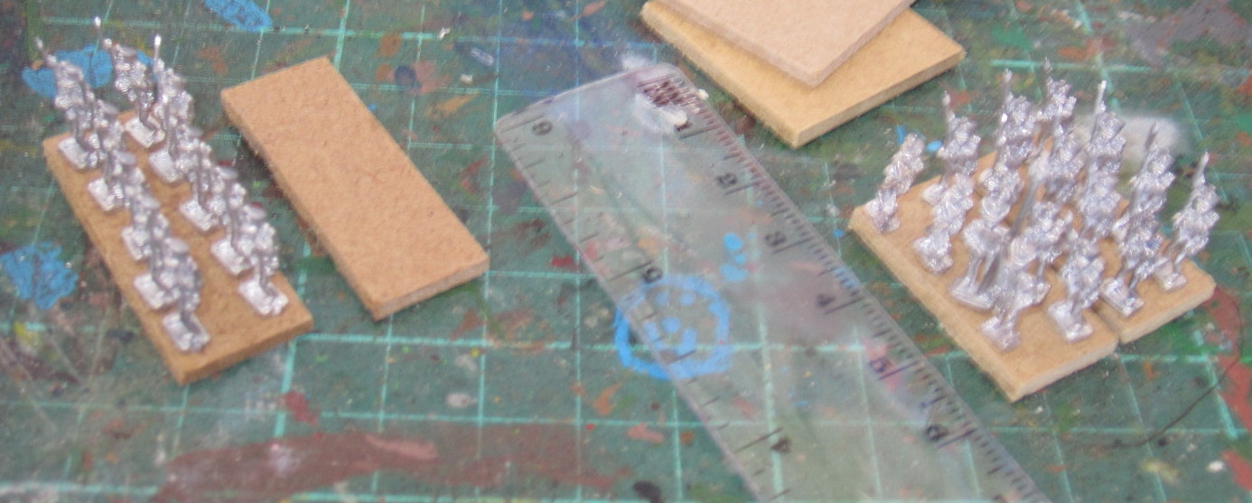 Napoleonic Adventures: 10mm infantry basing
