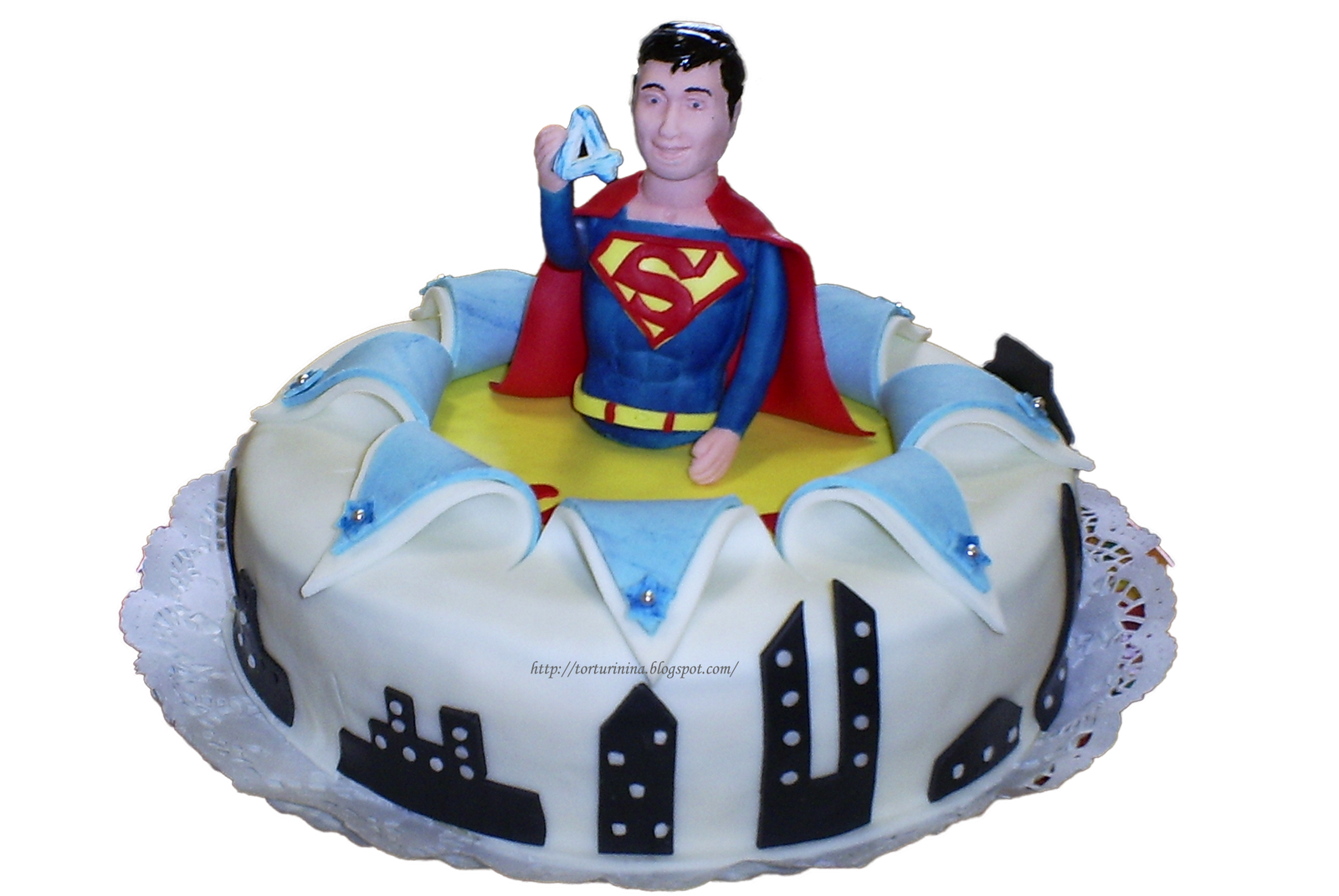 Nina's Art Cake: Tort Superman